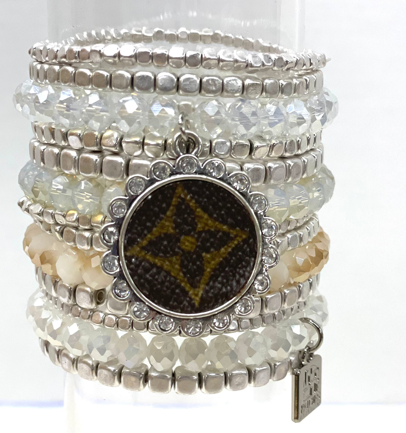 Elsa- Stacked bracelet Silver | Patches Of Upcycling